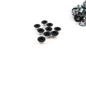 Black Eyelets, 1/8 Inch, 200 Eyelets, Black, Scrapbooking, Round Metal ...
