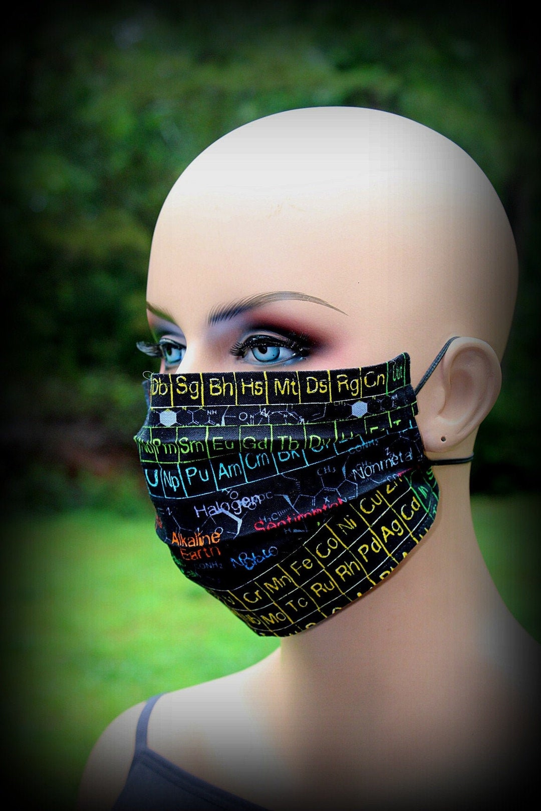 Fabric Face Mask, Periodic Table, Science Mask, Face Mask, Chemistry ...