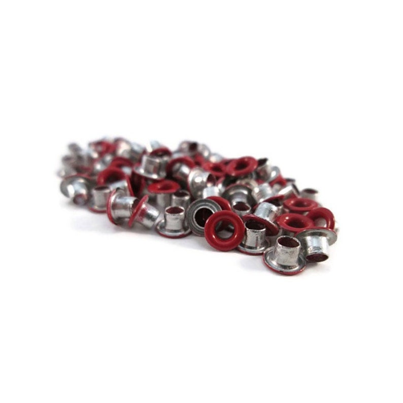 Red Eyelets, 1/8 Inch, 200 Eyelets, Red, Scrapbooking, Valentines ...