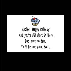 Inmate Birthday Card, Prison Greeting Card, Humorous Card, Jail Card ...