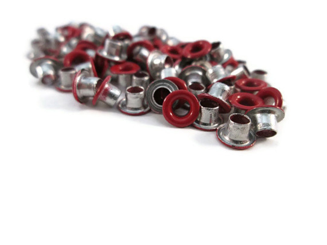 Red Eyelets, 1/8 Inch, 200 Eyelets, Red, Scrapbooking, Valentines ...