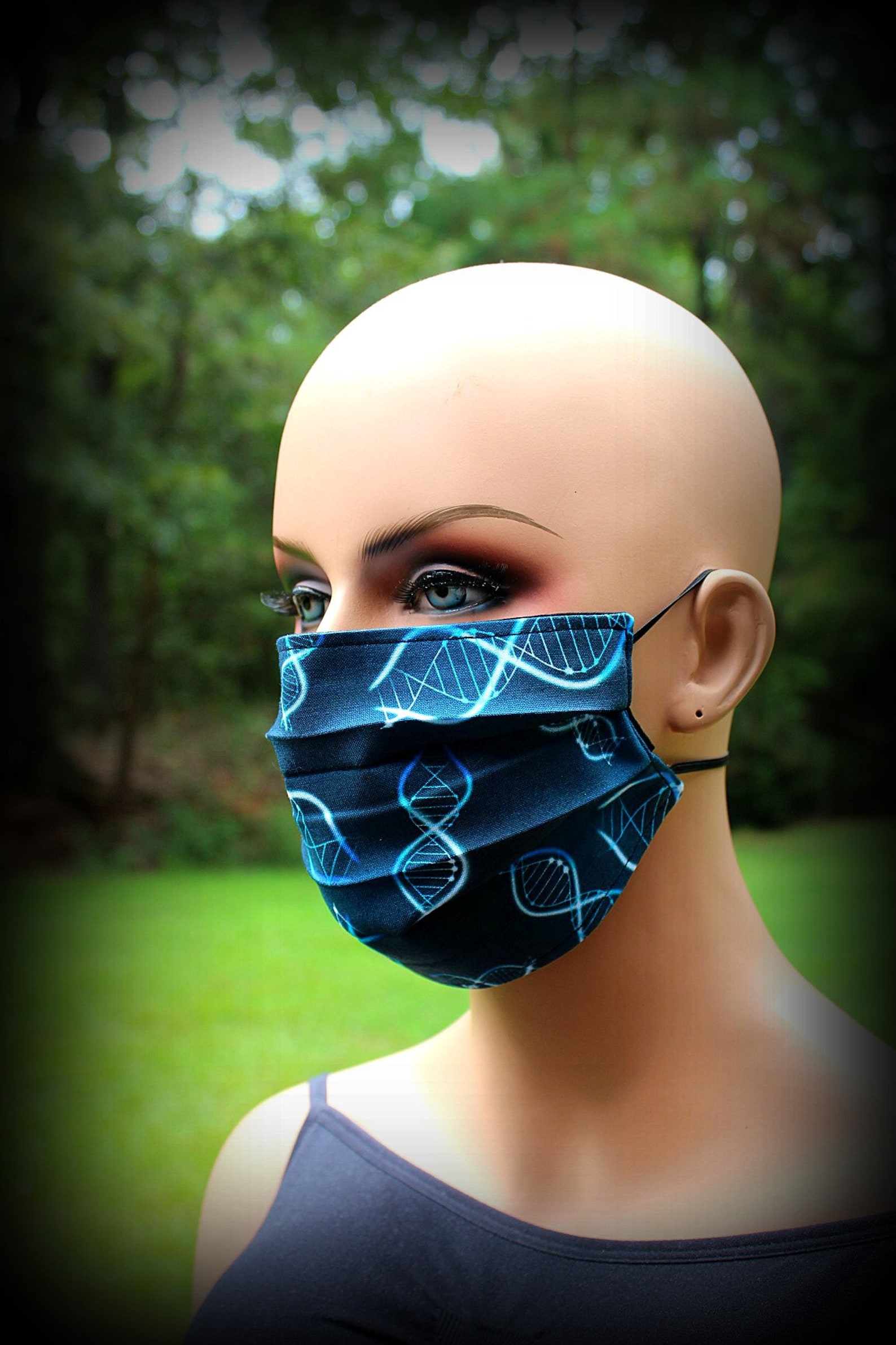 Cloth Face Mask DNA Mask Double Helix Mask Biochemistry | Etsy