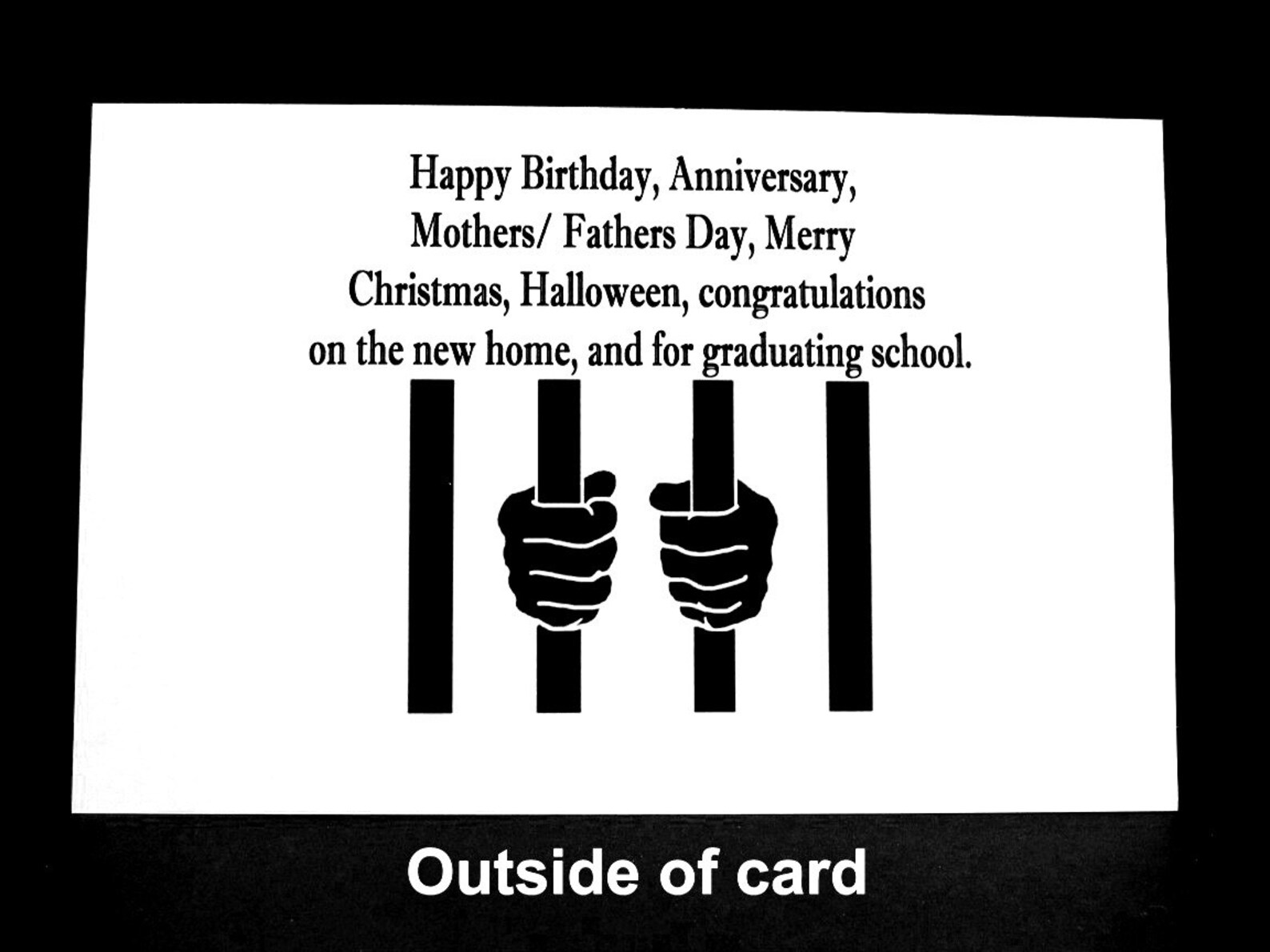 Funny Prison Card Prison Greeting Card Convict Card Prison | Etsy