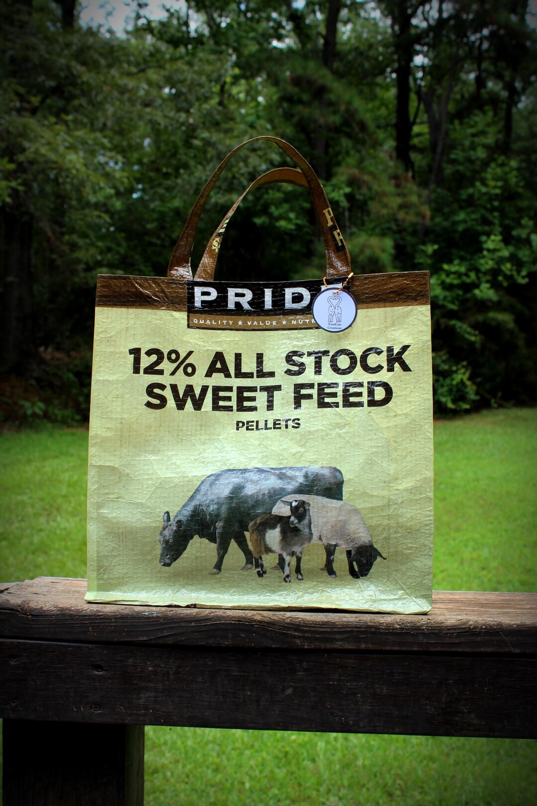 Market Tote, Feed Sack Bag, Feedsack Tote, Recycled Feedsack, Feed Tote ...