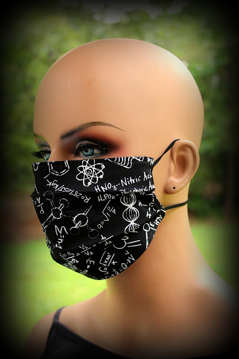 Cloth Face Mask Chem Chalkboard Science Mask Math Science | Etsy