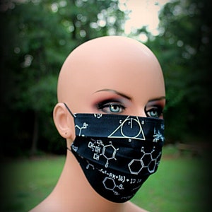 Cloth Face Mask, Physics Mask, Science Mask, Science Geek Mask, Fabric ...