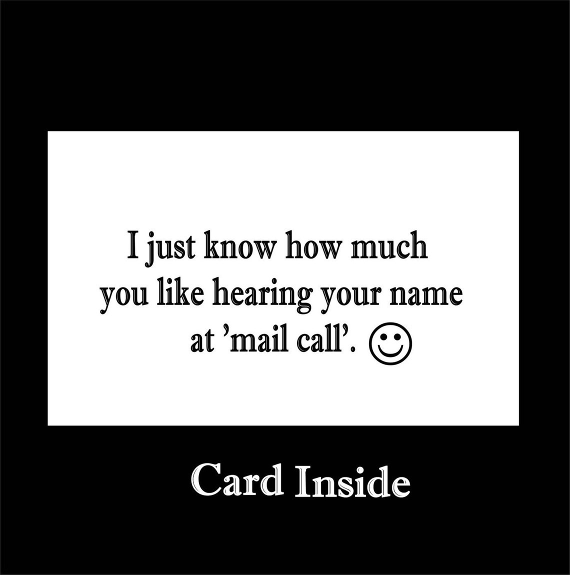 Inmate Card, Prison Greeting Card, Holiday Card, Funny Prison Card ...