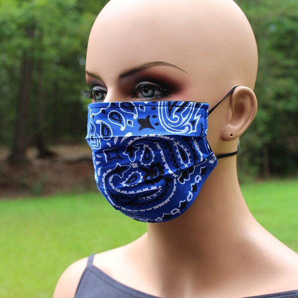 Royal Blue Mask - Etsy