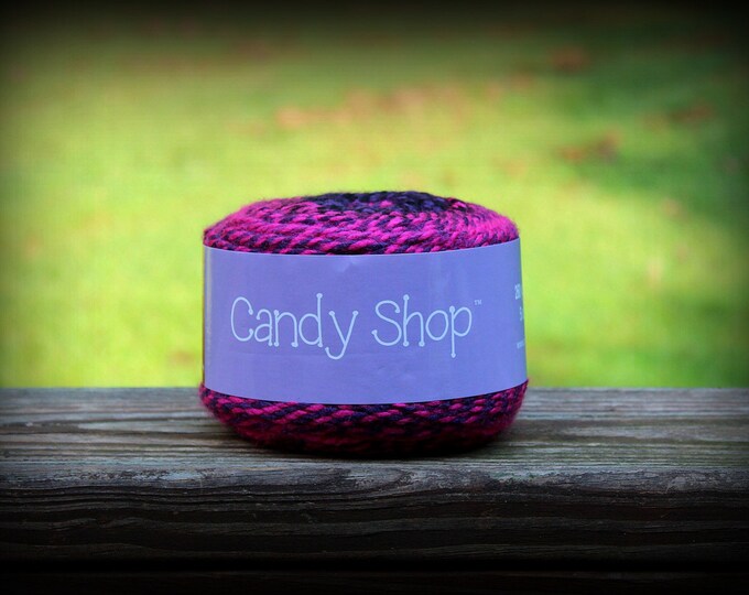 Tootsie, Candy Shop Yarn, Yarn Cake, Pink and Black, 260 Yards, Multi ...
