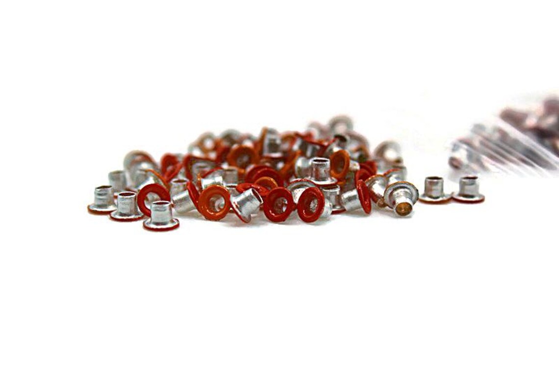 Red Eyelets, 1/8 Inch, 200 Eyelets, Red, Scrapbooking, Valentines ...