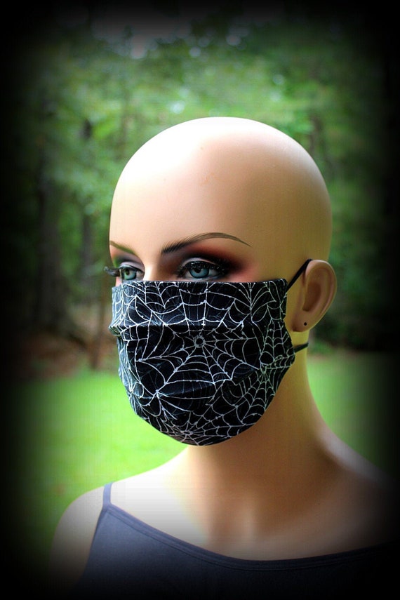 Fabric Face Mask Spider Webs Spider Webs Mask Face Mask | Etsy