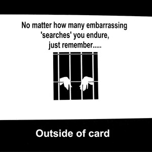 Prison Greeting Card Convict Card Prison Humor Card | Etsy