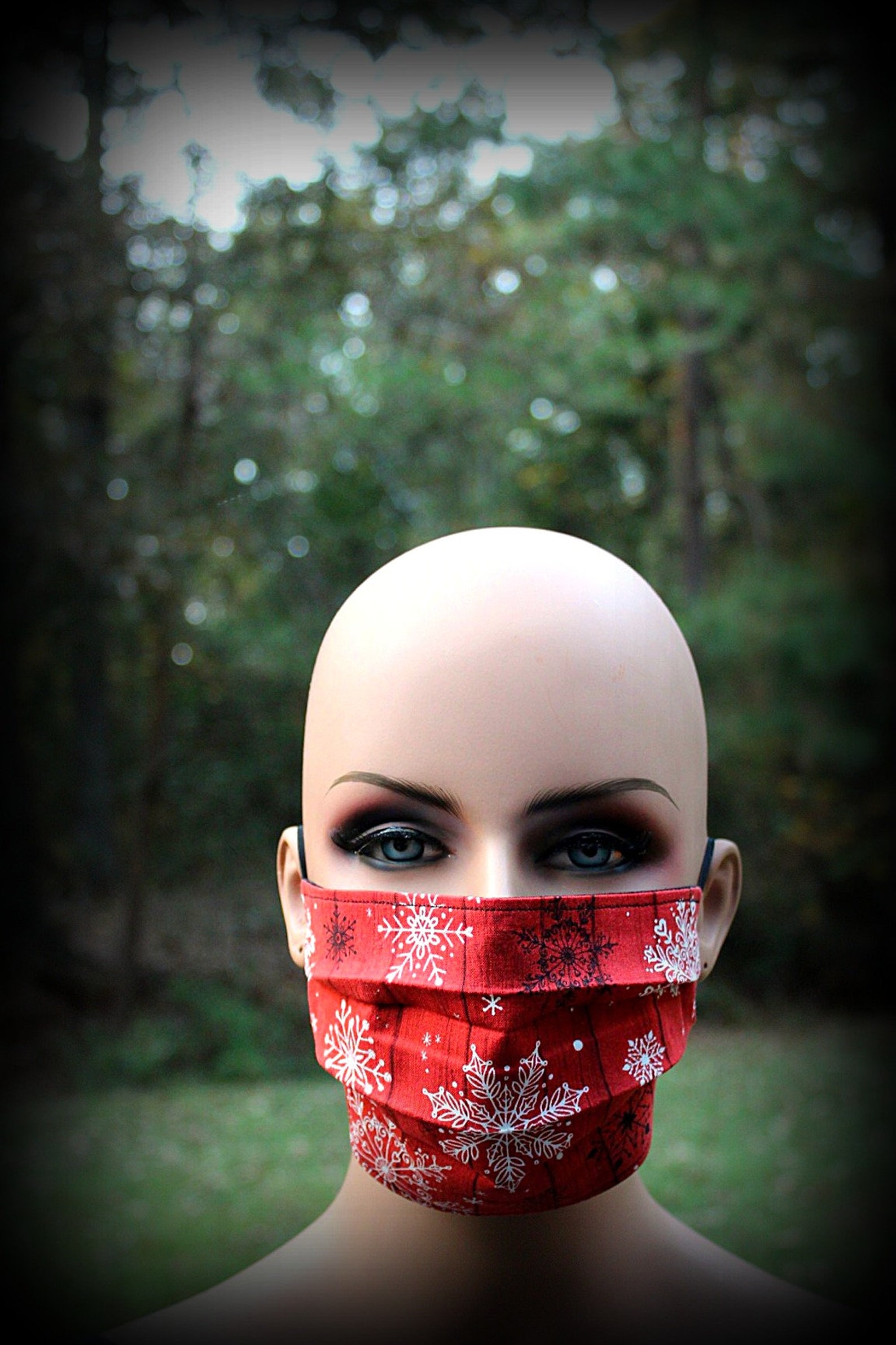 Fabric Face Mask Christmas Snow Mask Snowflake Mask | Etsy