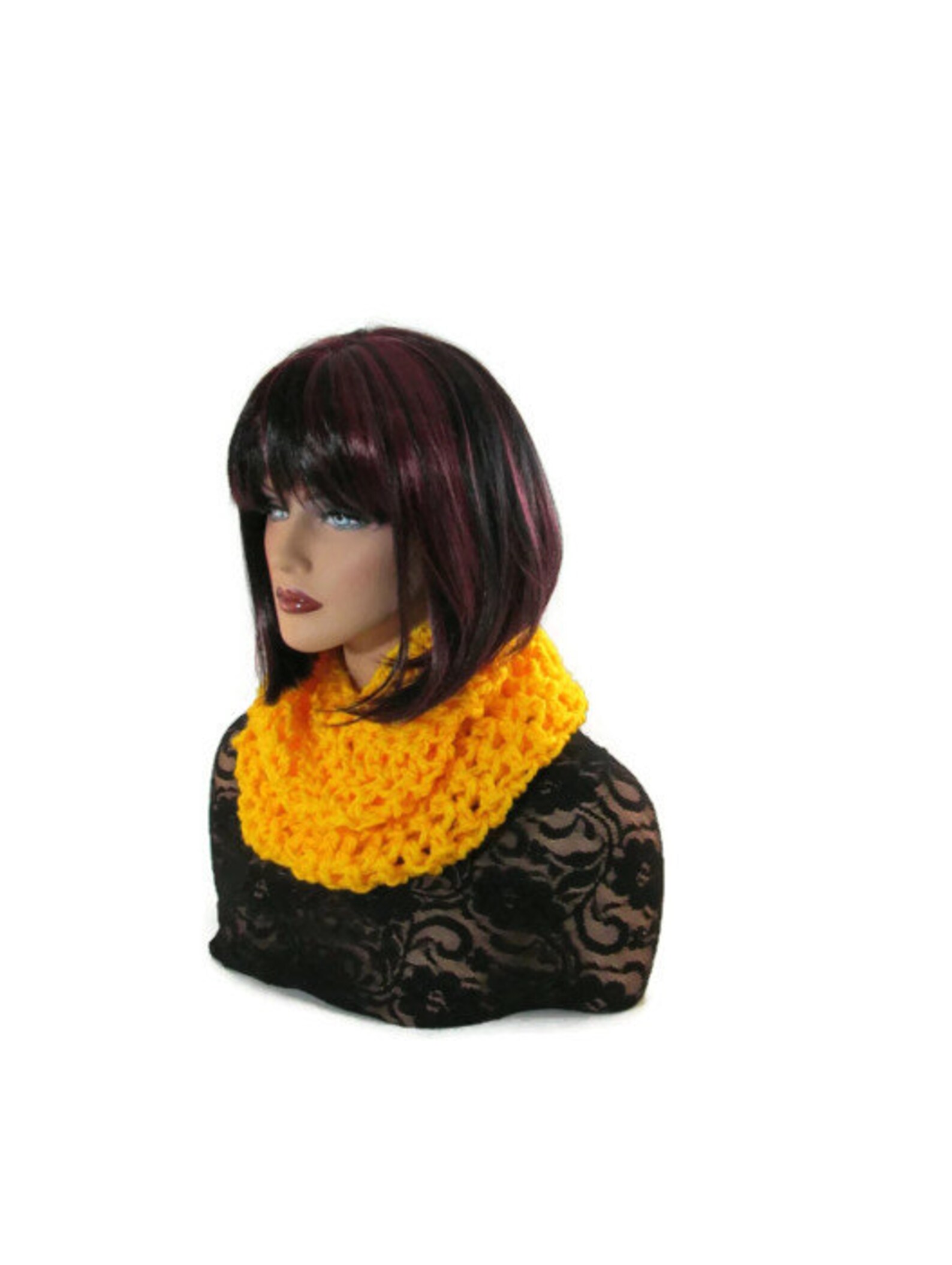 Yellow Cowl, Gold Scarf, Yellow Infinity Scarf, Men Scarf, Citrine ...