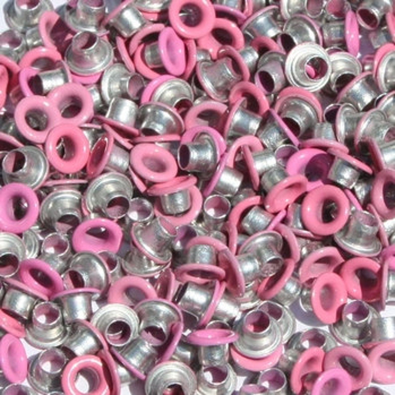 Pink Eyelets, 1/8 Inch, Pink Grommets, Scrapbooking, Valentines, 200 ...