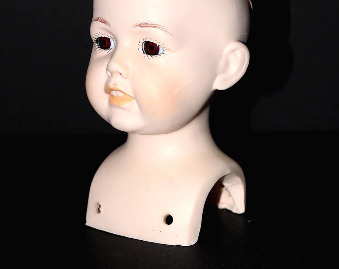 Porcelain Head, Porcelain Doll Head, DIY Porcelain Doll, 6 in X 4 in ...