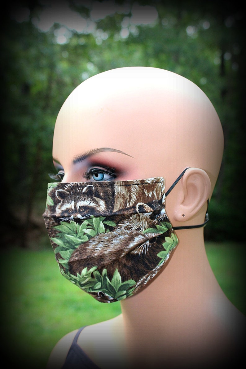 Fabric Face Mask Raccoon Mask Mask Face Mask Dusting Mask - Etsy