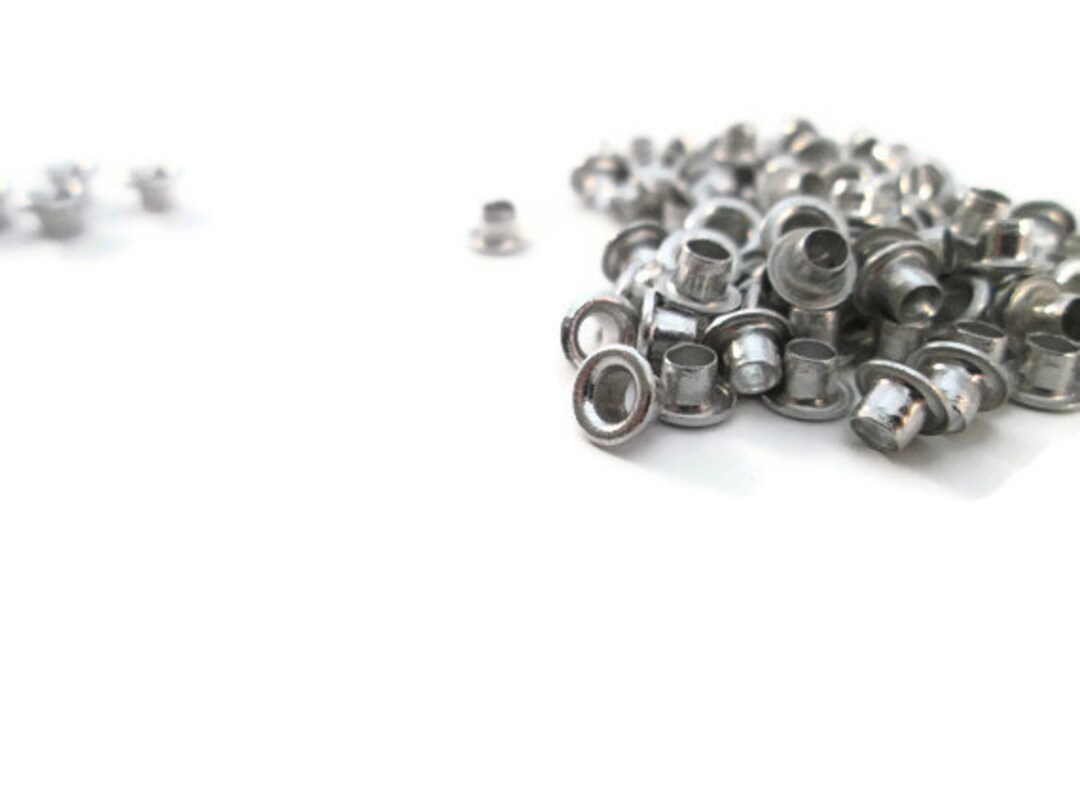 Silver Eyelets, 1/8 Inch, 200 Eyelets, Silver, Scrapbooking, Round ...