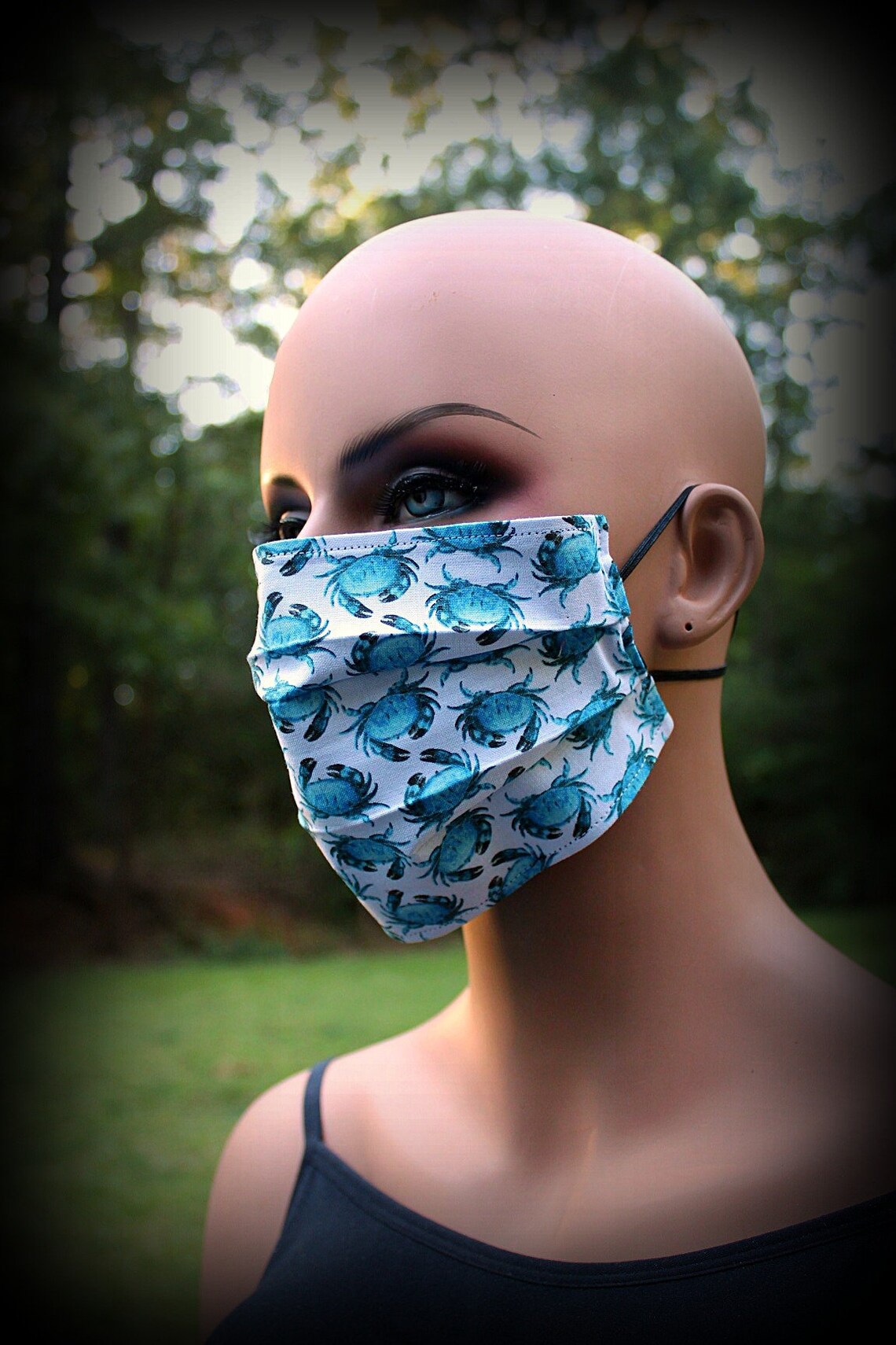 Fabric Face Mask Blue Crab Mask Crab Mask Maryland Crab - Etsy UK