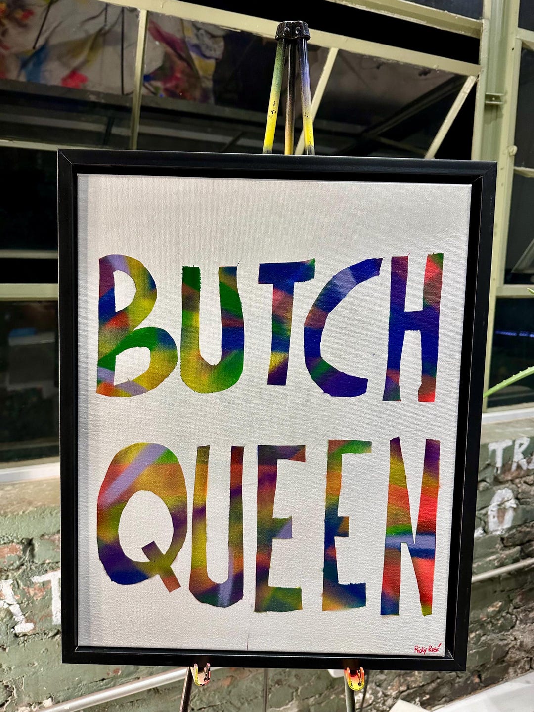 Graffiti Canvas Wall Art: Butch Queen, Wood Framed (16x20in Canvas) - Etsy