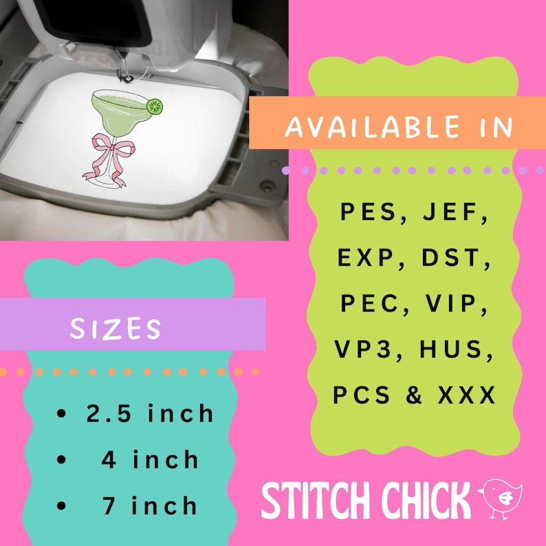 Margarita Machine Embroidery File - Etsy Israel