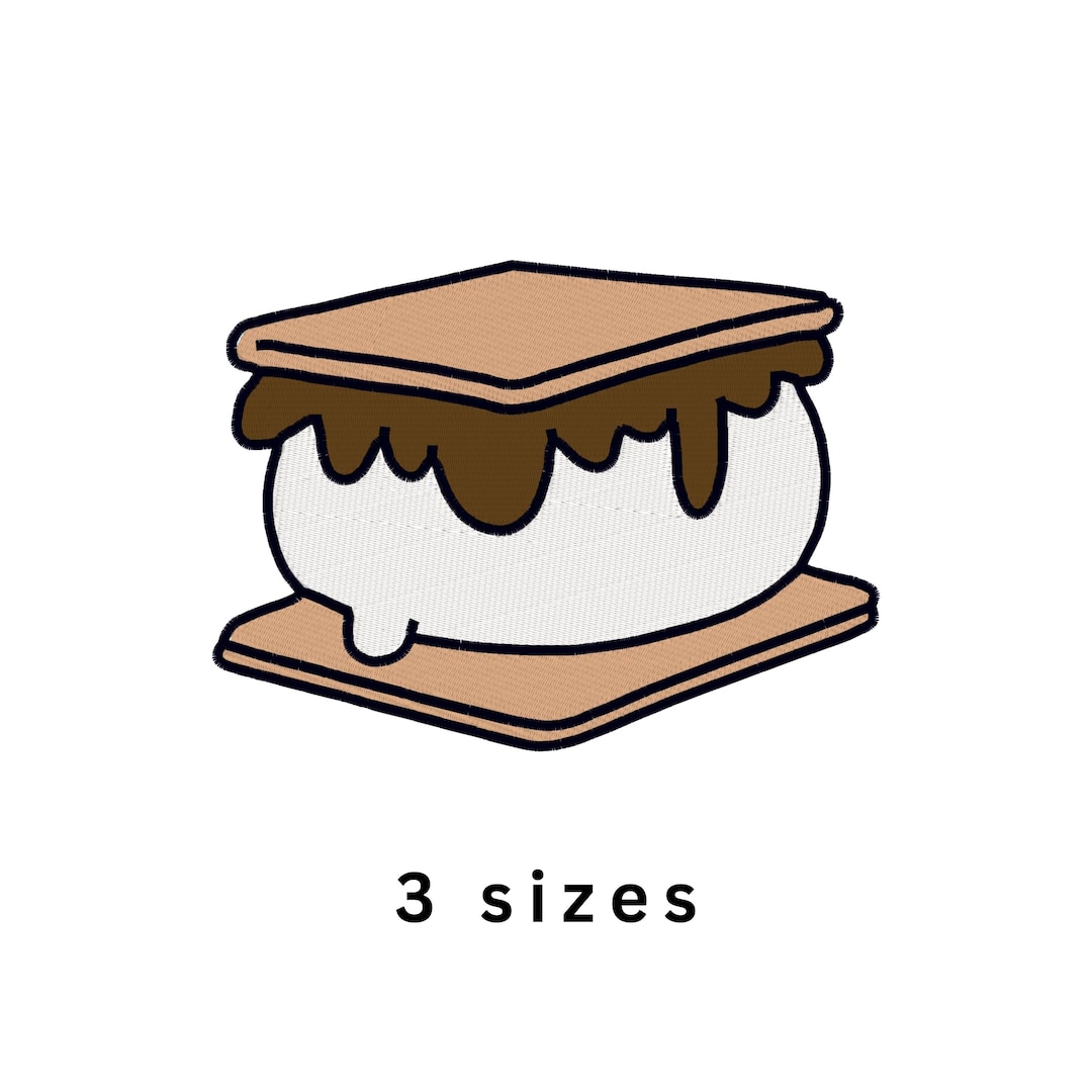 Smore Smores Machine Embroidery File, Camping, Camp Fire - Etsy