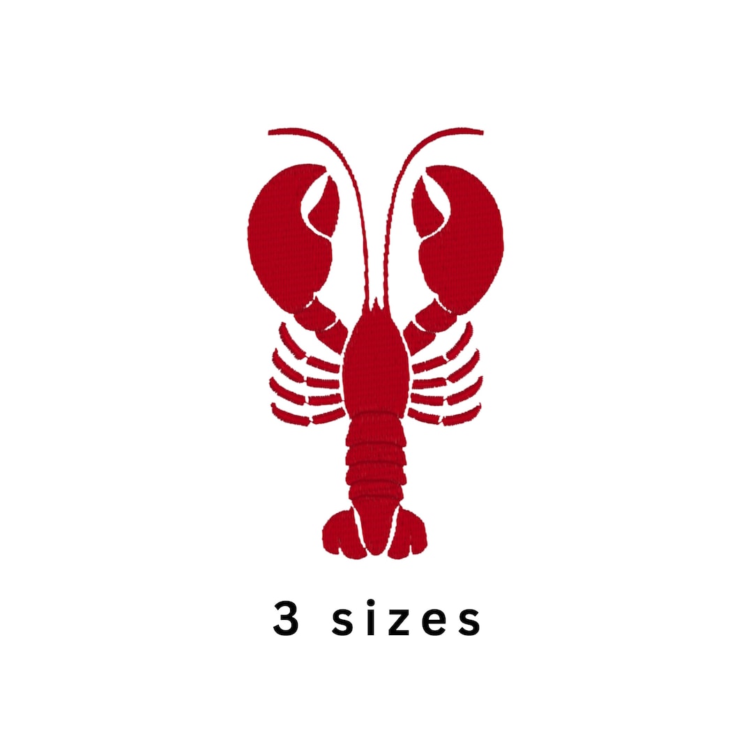 Lobster Machine Embroidery File - Etsy