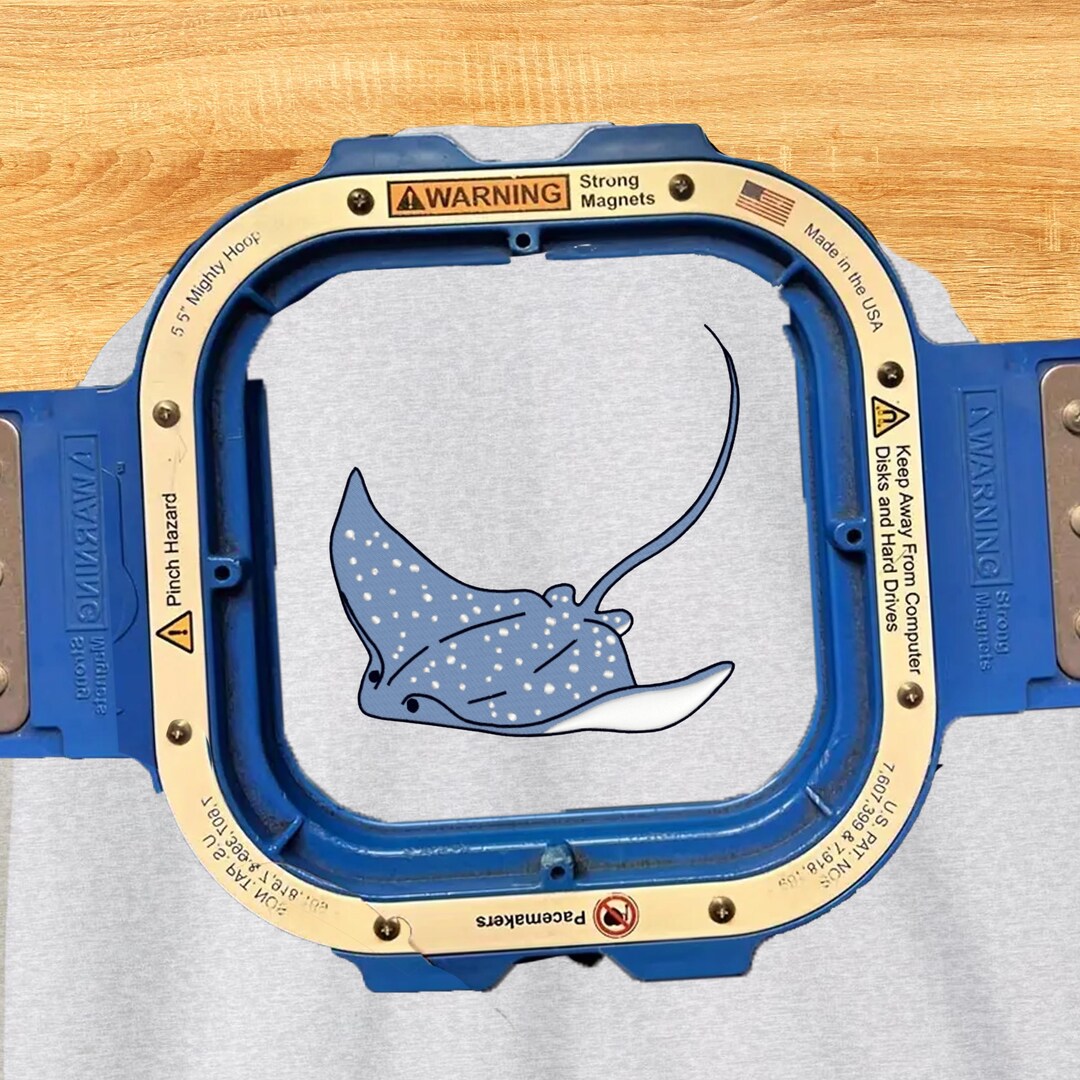 Stingray Machine Embroidery File - Etsy