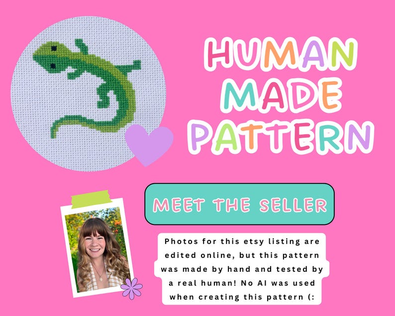 Lizard Mini Cross Stitch Pattern - Etsy