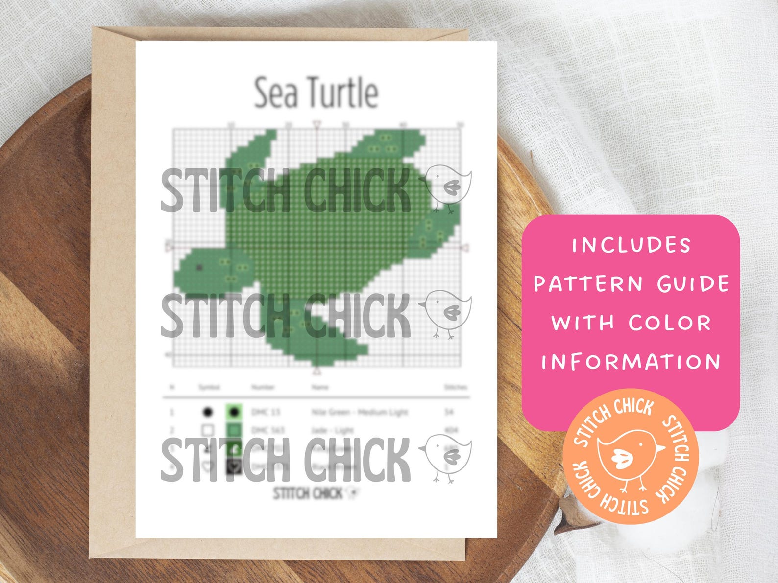 Sea Turtle Beach Mini Cross Stitch Pattern - Etsy