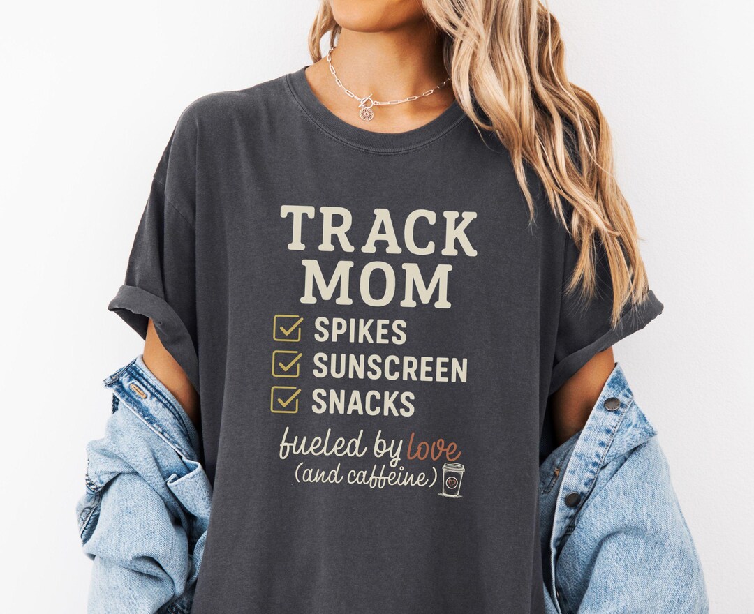 Comfort Colors Track Mom Shirt, Vintage Sports Mom Tee - Etsy