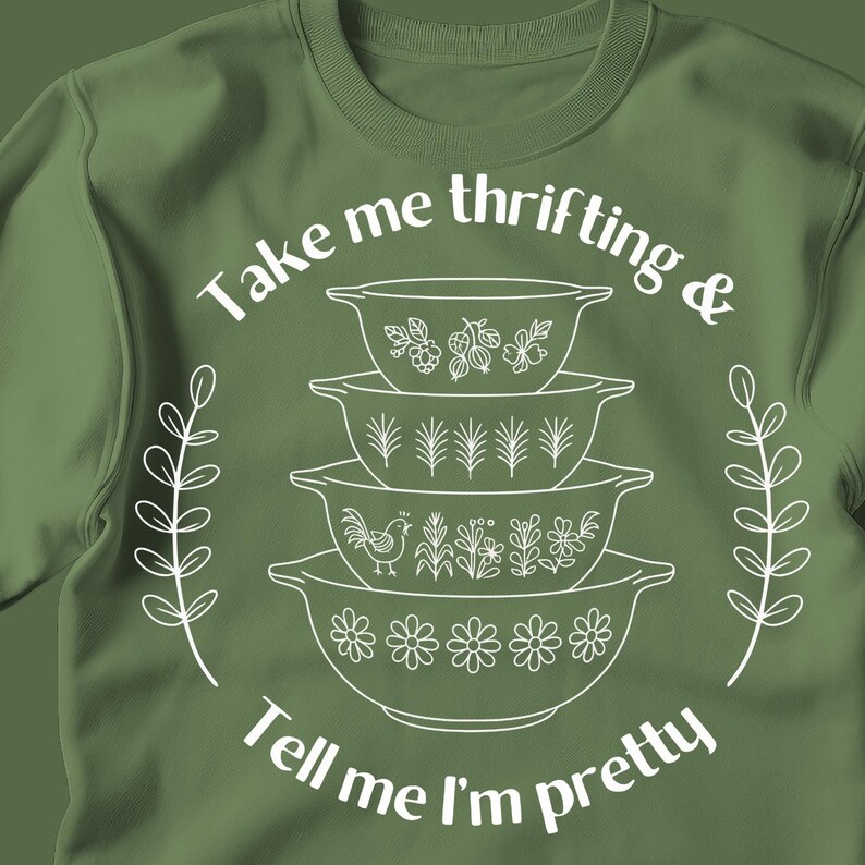 Thrifting Vintage Pyrex Svg Png, Digital Design, Instant Download - Etsy