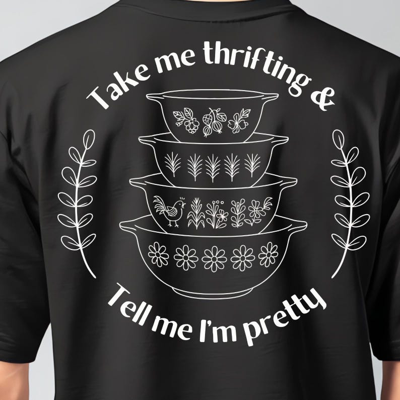 Thrifting Vintage Pyrex Svg Png, Digital Design, Instant Download - Etsy
