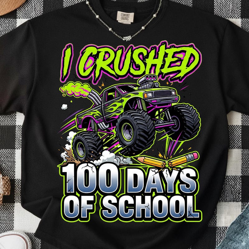 Neon Monster Truck Design - Etsy