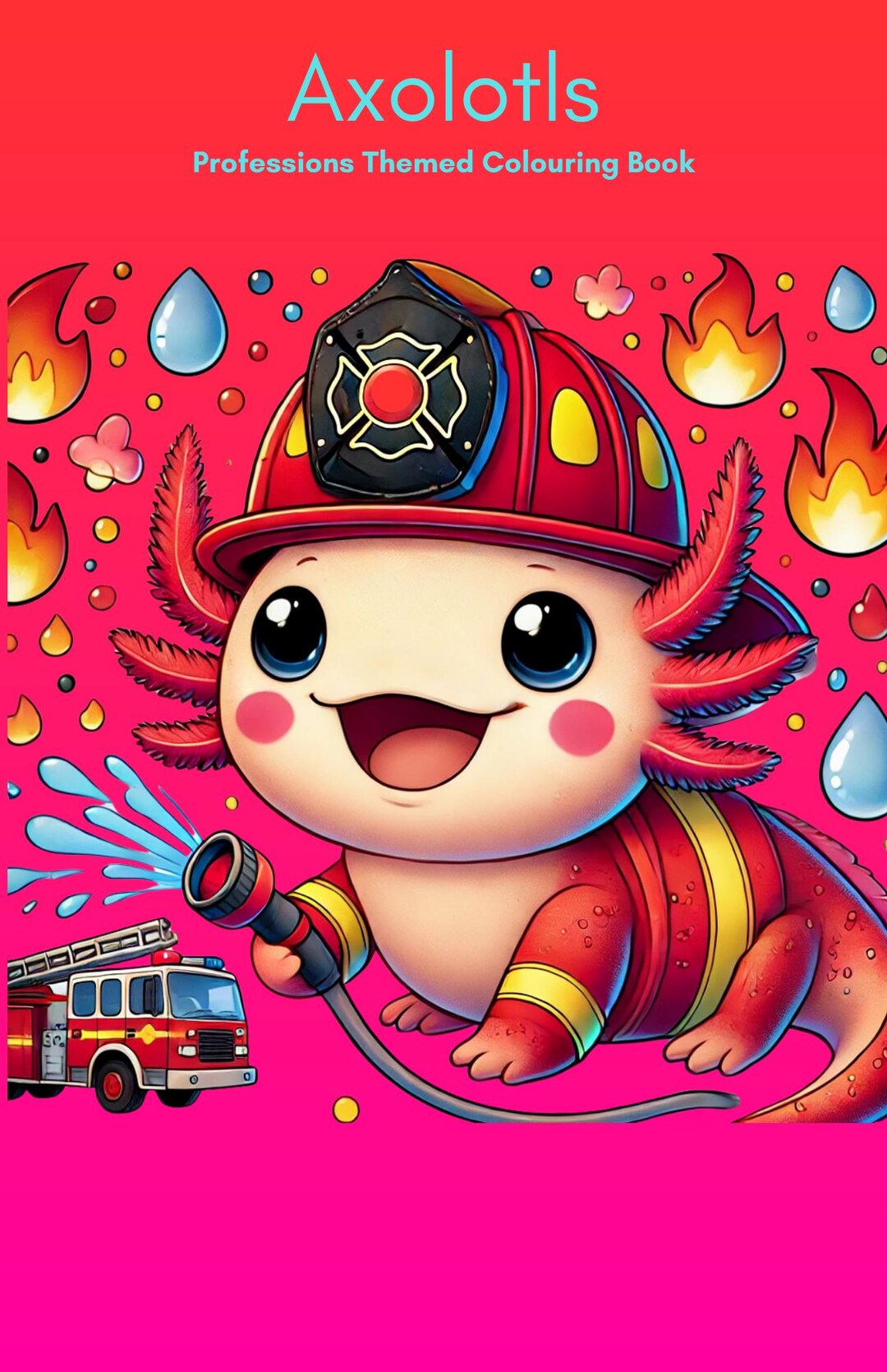 Professional Axolotls Colouring Book - Etsy