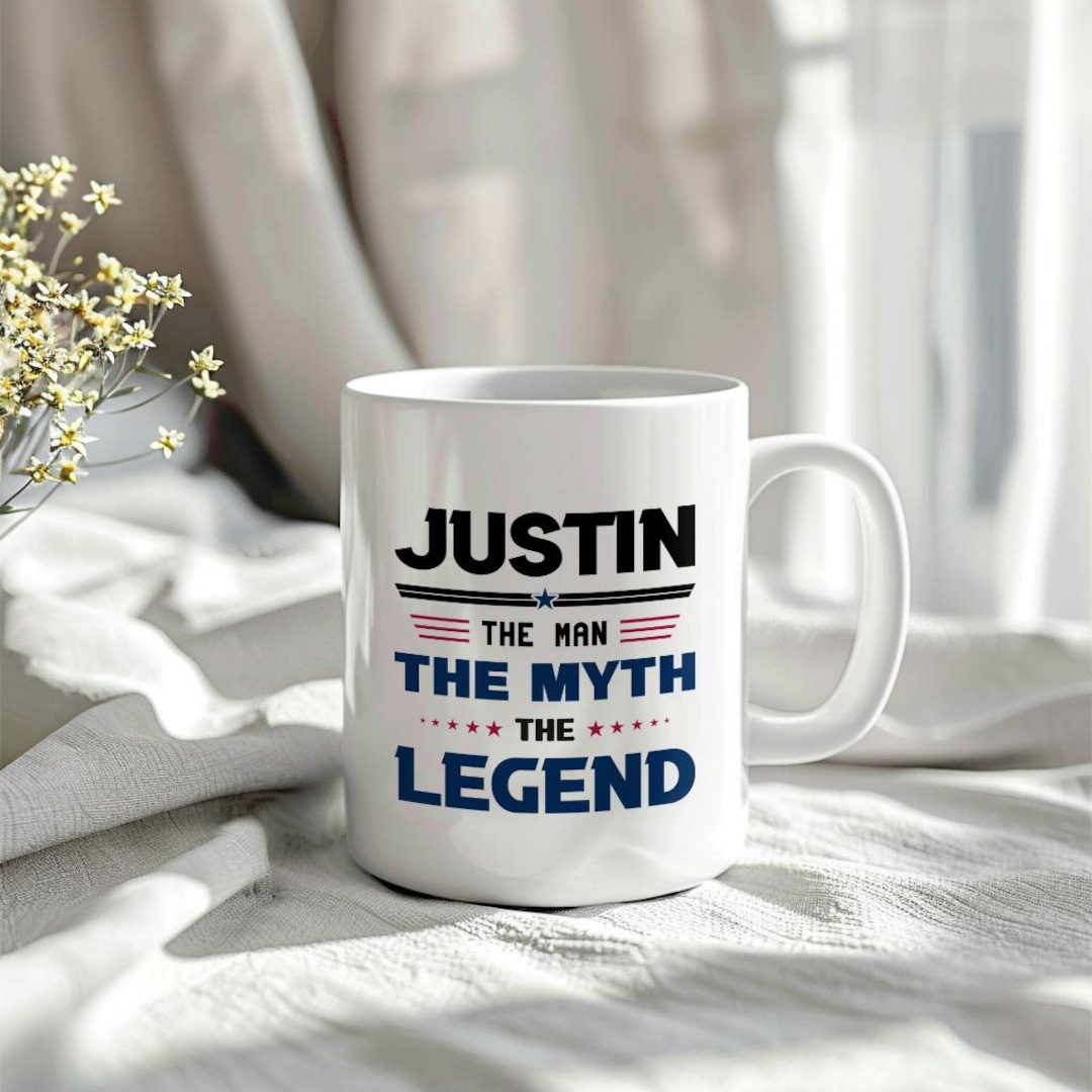 Justin Coffee Mug - Custom Justin Mug - Gift for Justin - 11oz and 15oz ...