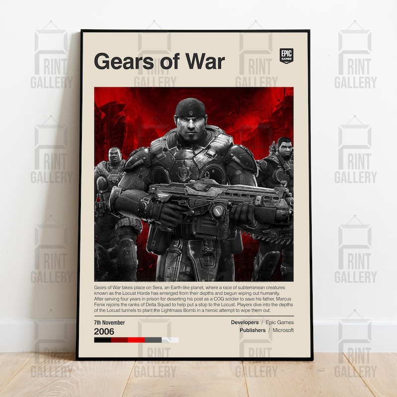 Gears of War Poster - Etsy