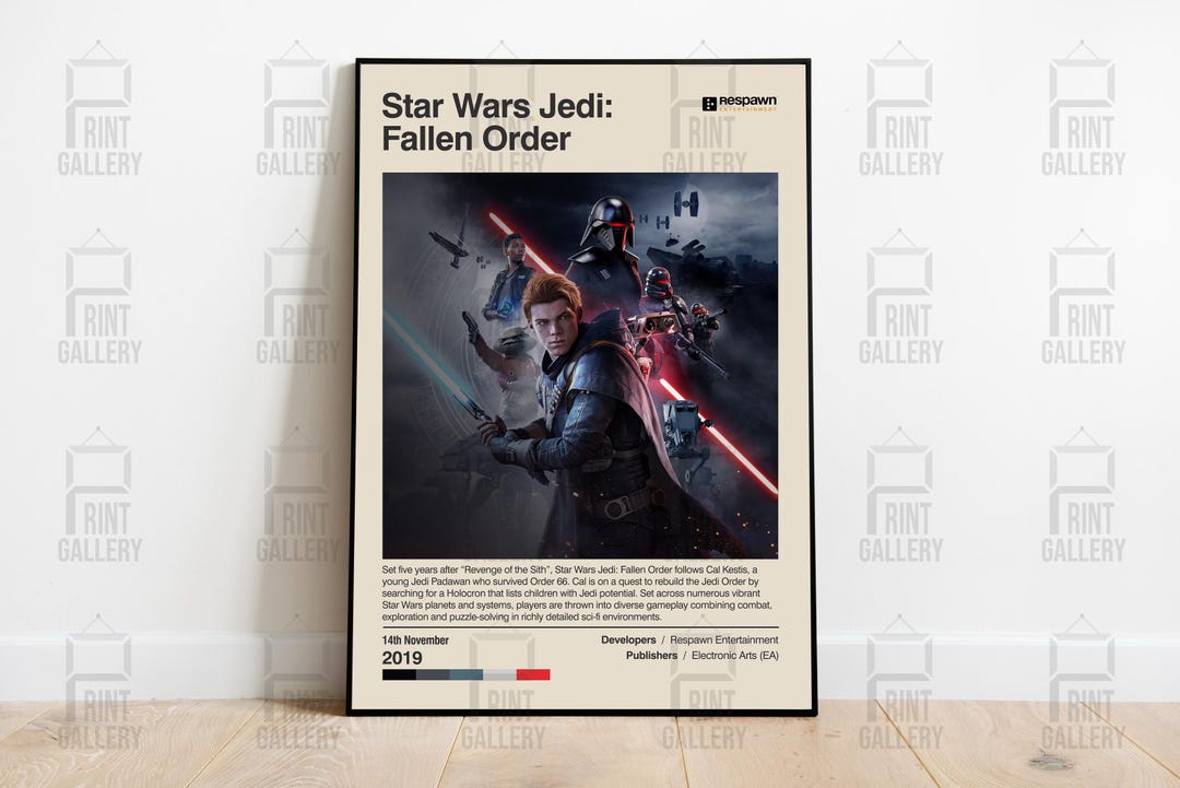 Star Wars Jedi Fallen Order Video Game Poster Digital Download A4-A0 ...
