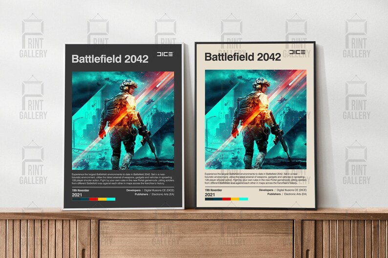 Battlefield 2042 Video Game Poster Digital Download A4-A0 Gaming Print ...