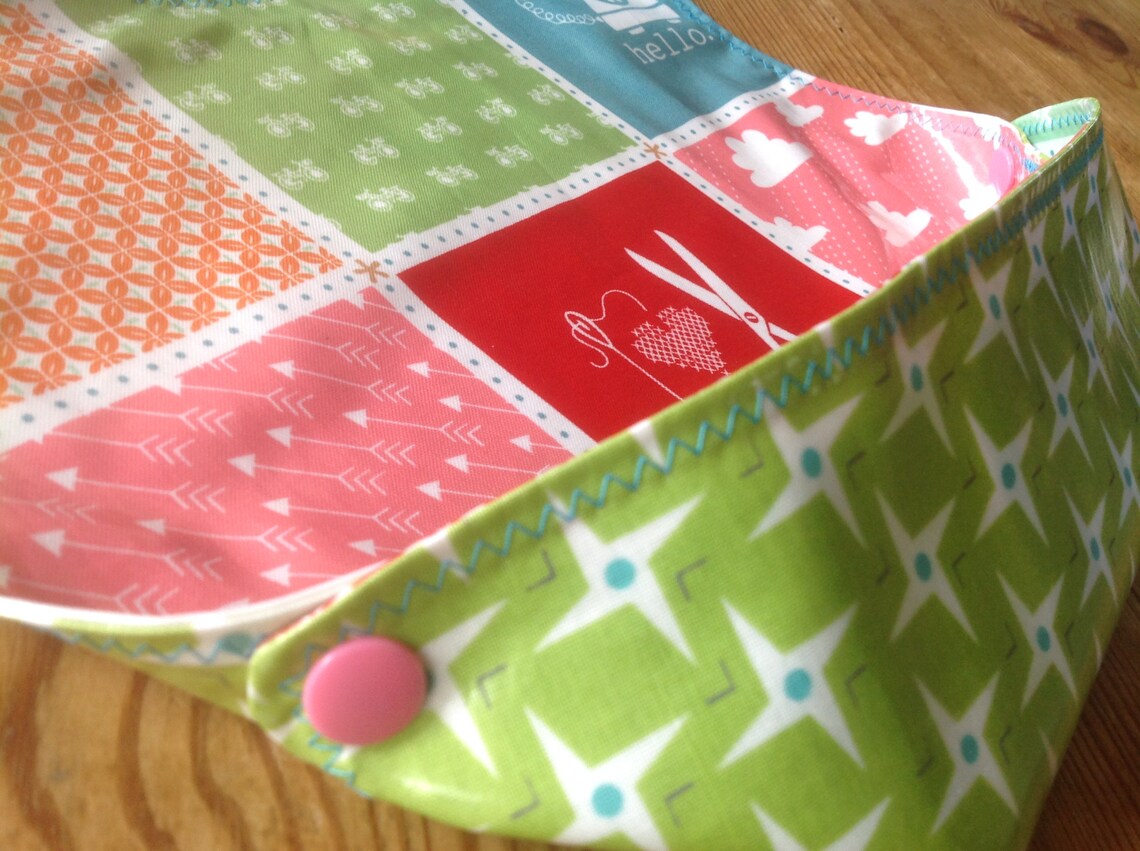 Kamani Designs Laminated Snappy Pocket Bib Modern Minis - Etsy