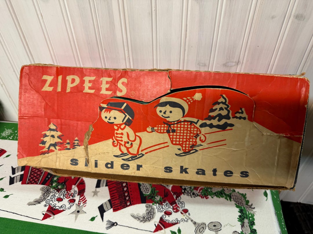 Vintage Zipees Childrens Skates: Green Slider Skates, 1957 - Etsy