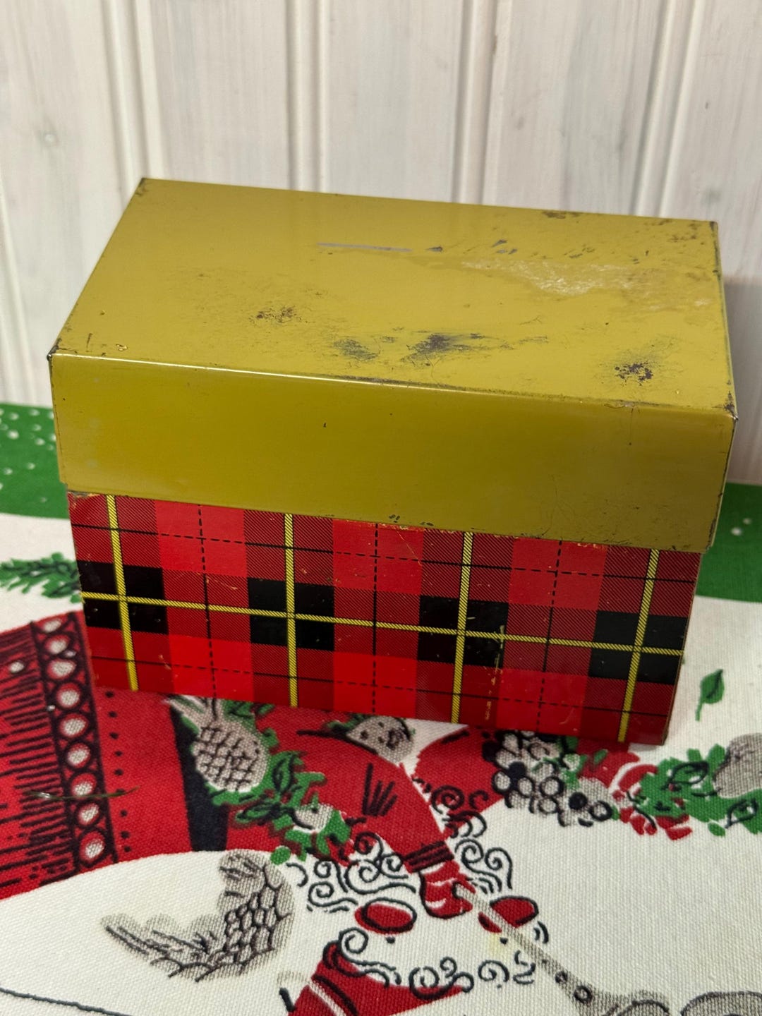 Vintage Tartan Plaid Recipe Box: Ohio Art, 1950s - Etsy