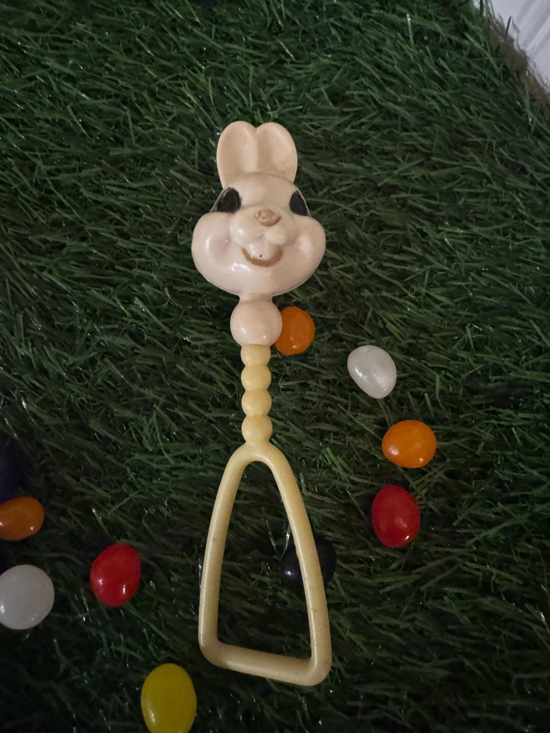 Vintage Plastic Bunny Face Rattle, 1950 - Etsy