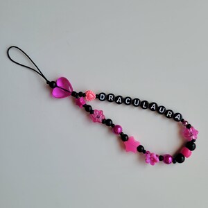 Small Goth Vampire Girl Mobile Cell Phone Charm Accessory Strap - Etsy