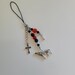 Small Wolf Werewolf Cross Mobile Cell Phone Charm Accessory Strap Cross ...