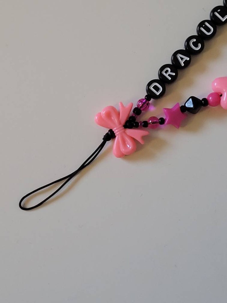 Small Goth Vampire Girl Mobile Cell Phone Charm Accessory - Etsy