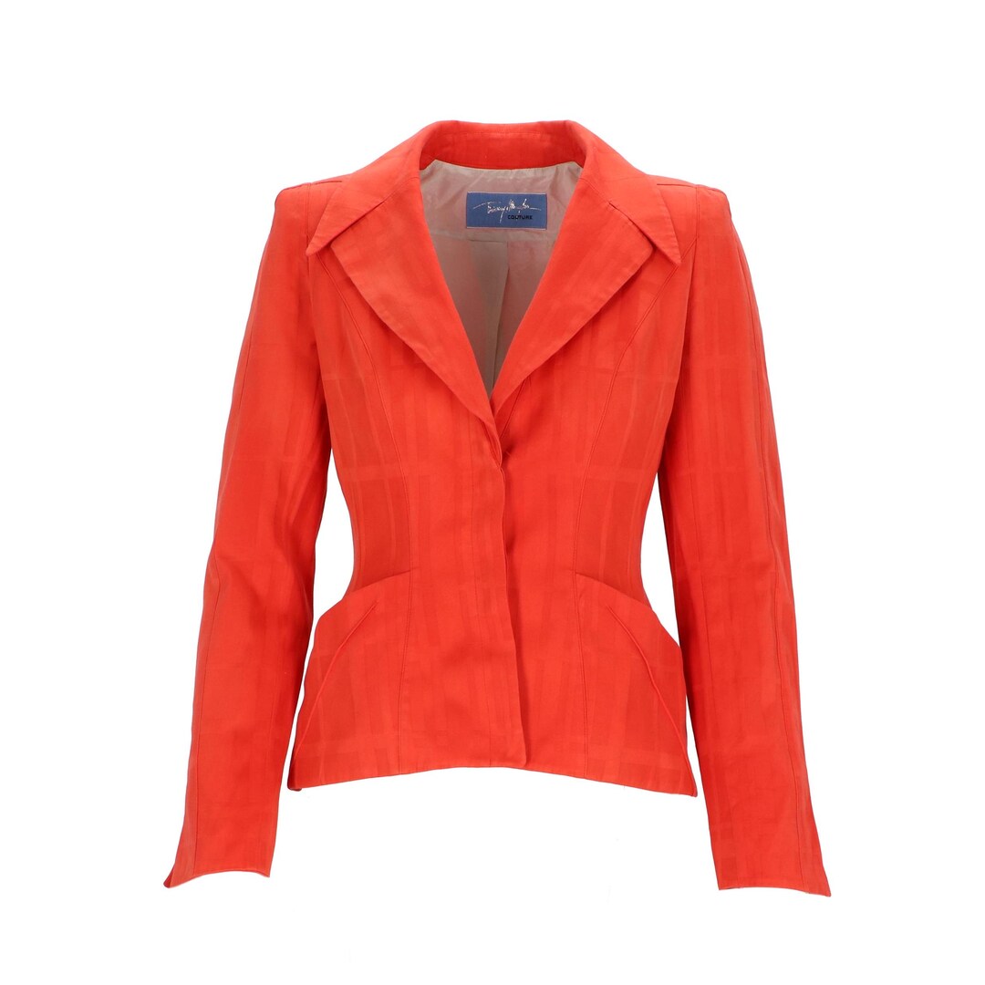 1990s THIERRY MUGLER Blazer / Bright Orange Mugler Couture Jacket - Etsy