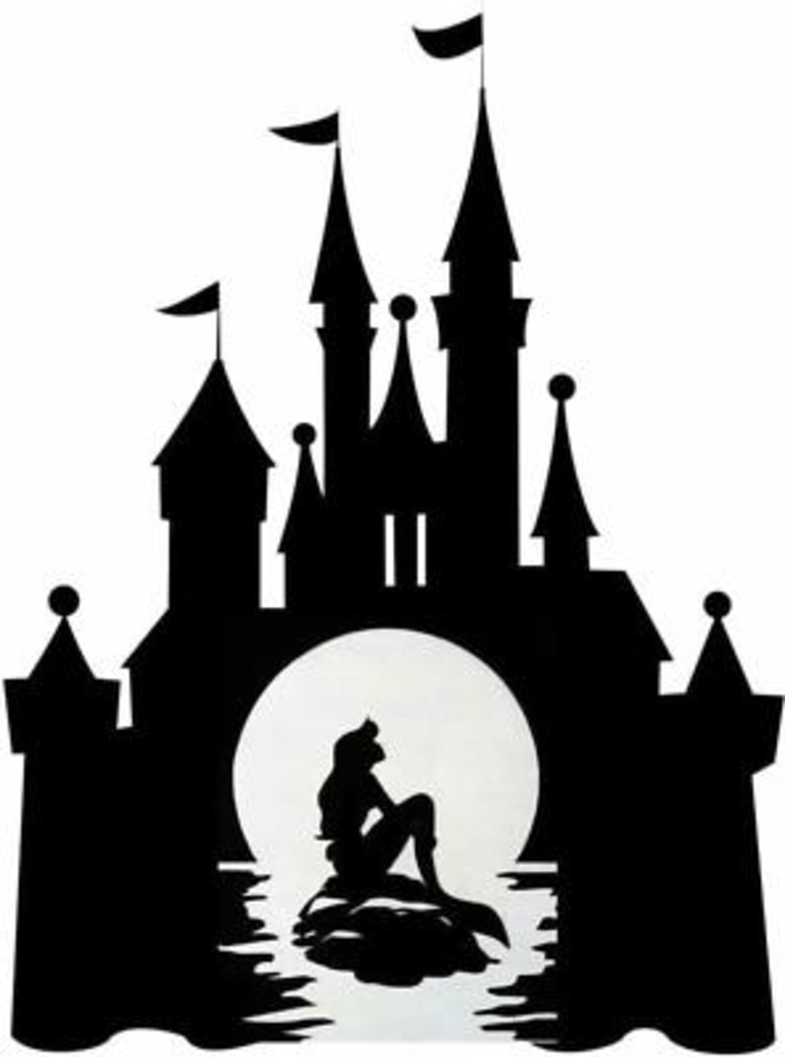Ariel & Castle Book Folding Pattern - Etsy