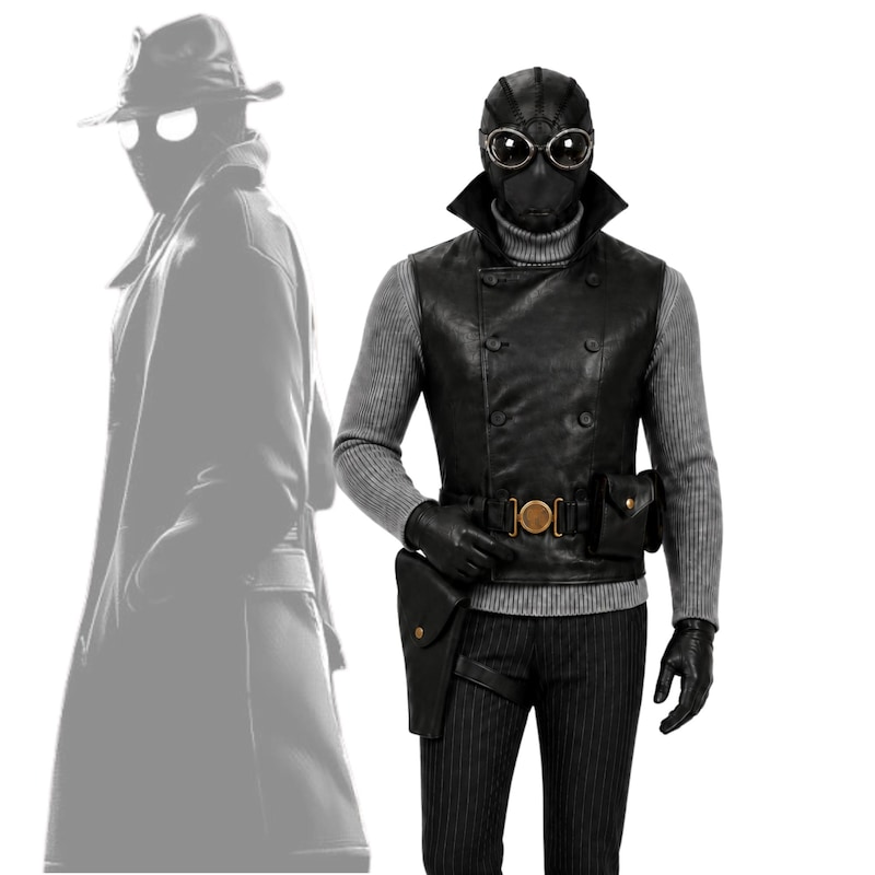 Spiderman Noir Mask - Etsy