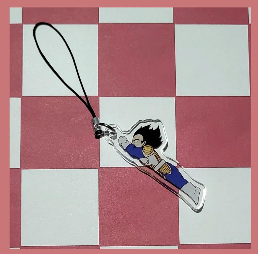 DBZ Vegeta Phone Strap - Etsy